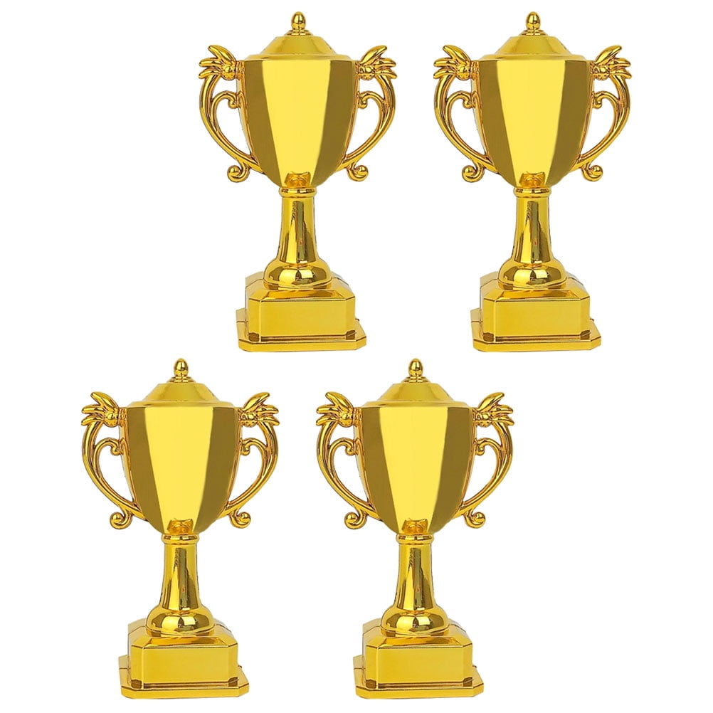 4Pcs Mini Plastic Trophy Statue Doll Trophy Prop Small Award Trophy ...