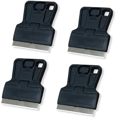 4Pcs Mini Razor Blade Scraper Plastic Razor Blade Scraper Tool 1.5 ...