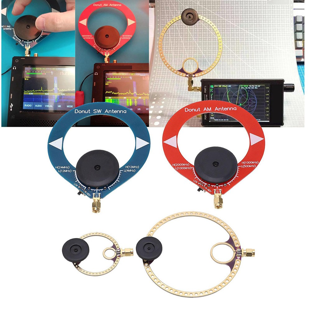 4Pcs Mini Rings Transceiver Portable Loop Antenna For Uv Donut Shaped ...