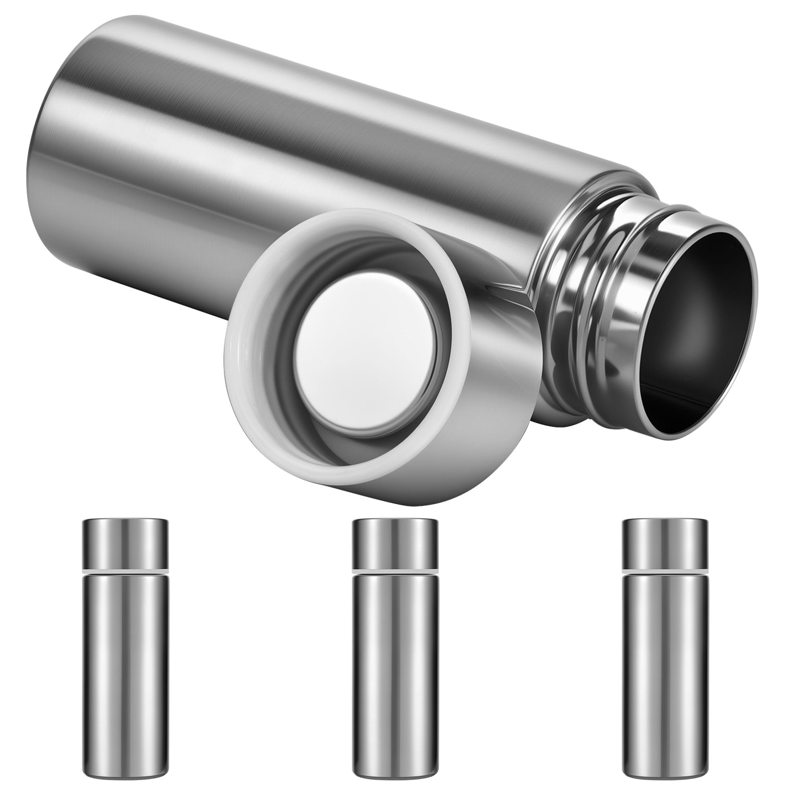 4Pcs Mini Stainless Steel Water Bottle 120ml Insulated Water Bottle ...