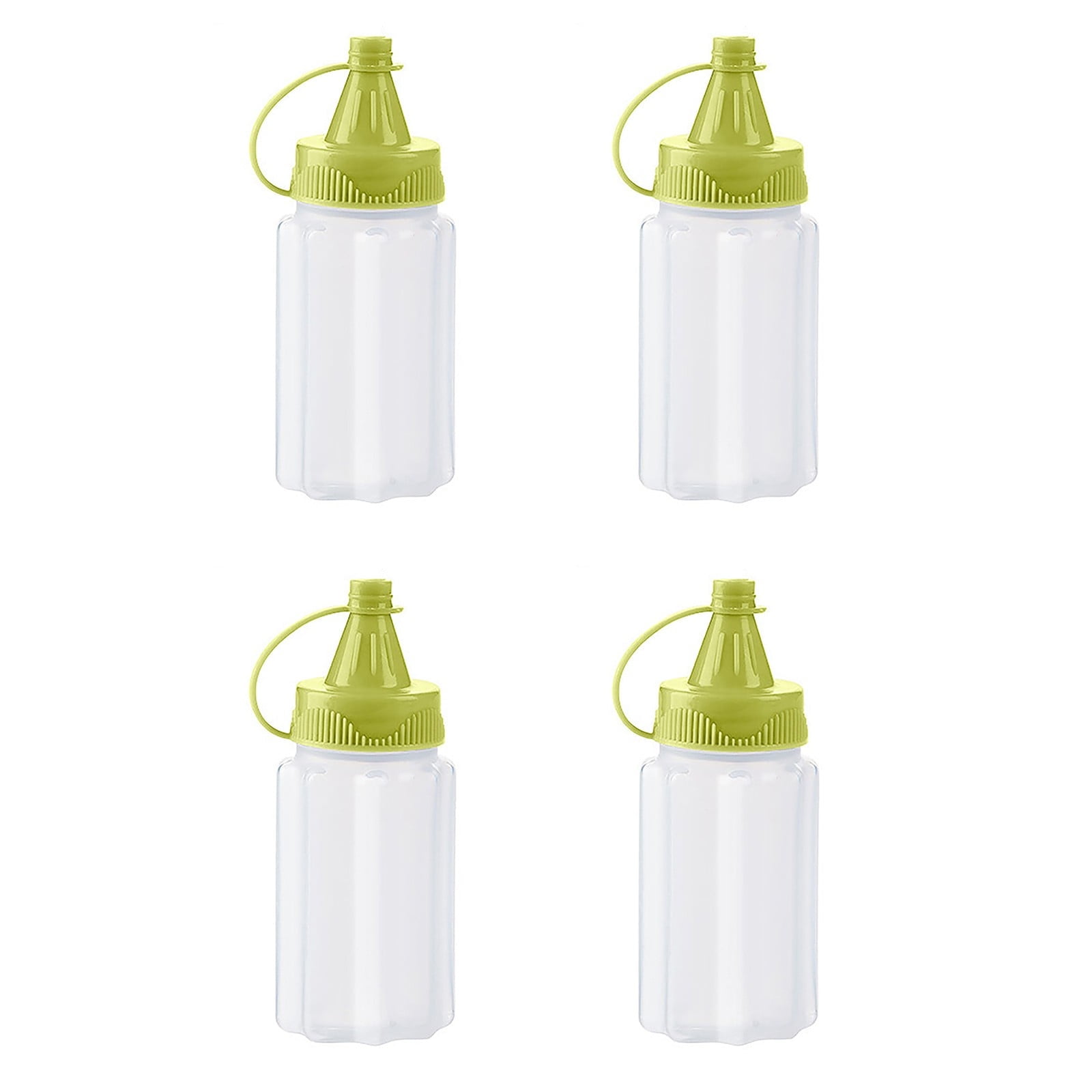 4Pcs Mini Transparent Seasoning Storage Bottles Leakproof Lid Kitchen ...