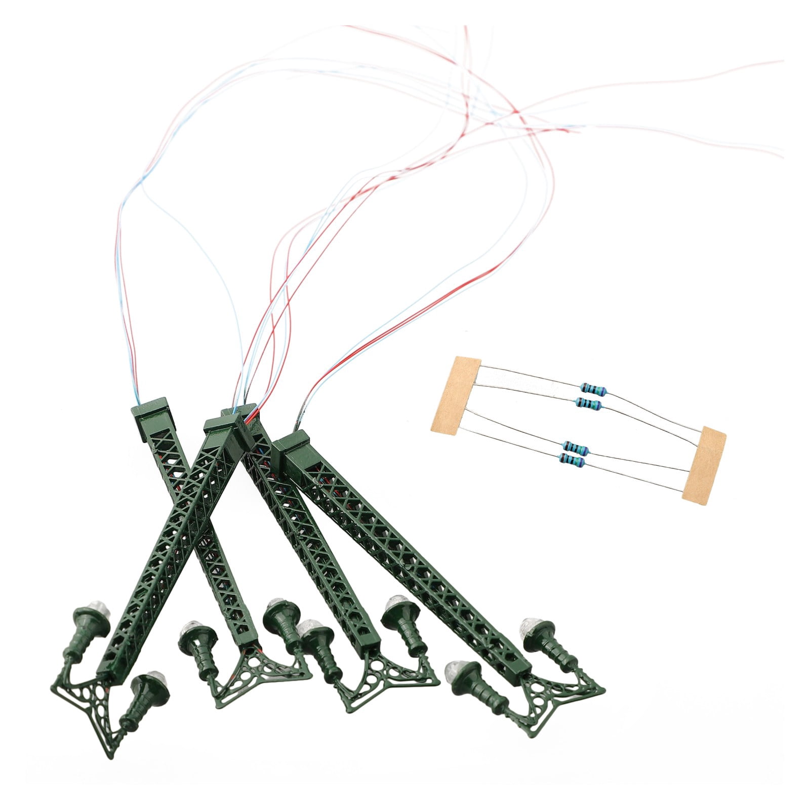 4Pcs Model Railway Lights Lattice Mast Light, N Gauge Light Layout ...