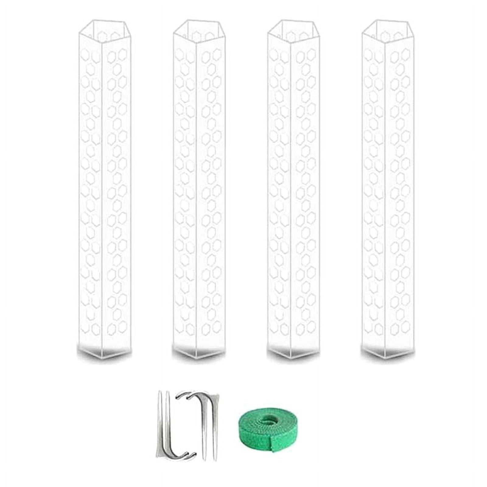 4Pcs Moss Poles with Tie Plastic Plant Pole Stick Support Garden Tools ...