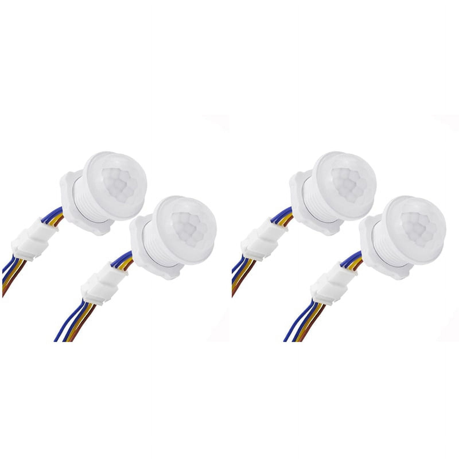 4Pcs Motion Sensor Light Switch 110-220V PIR Sensor Smart Detection ...