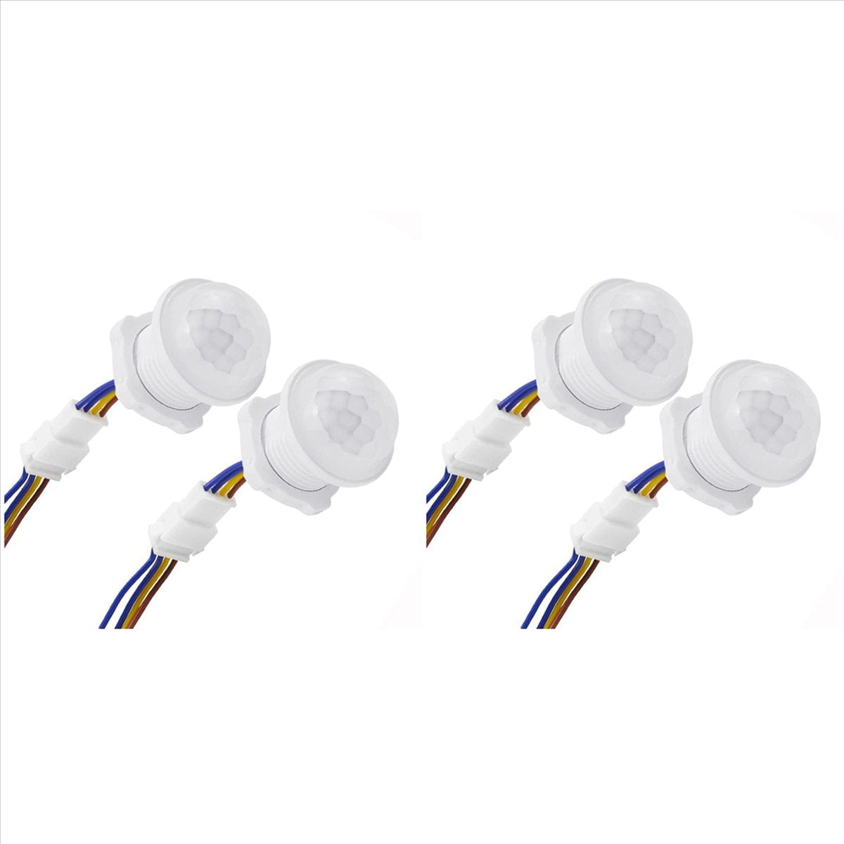4Pcs Motion Sensor Light Switch 110-220V PIR Smart Detection Time Delay ...