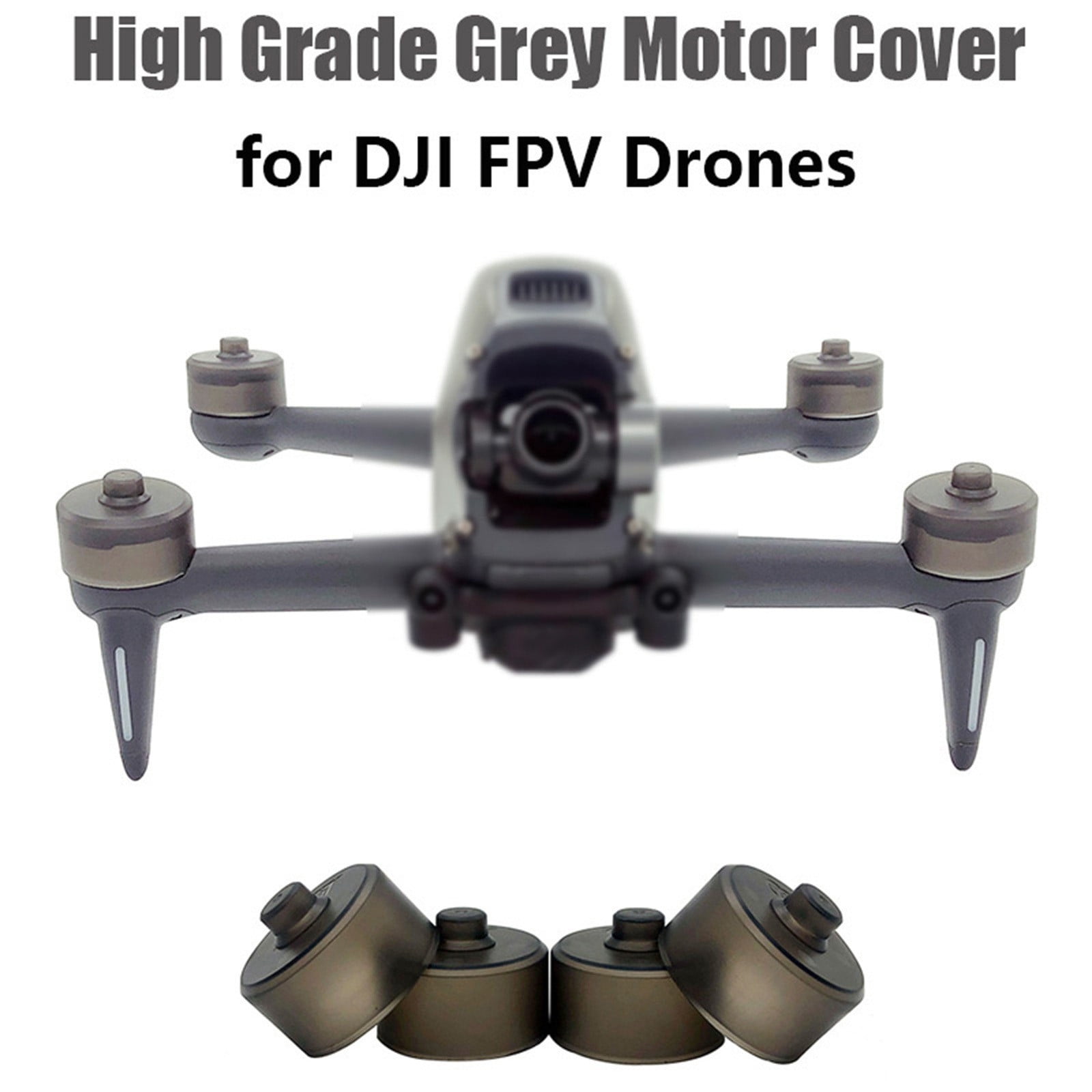 4Pcs Motor Cover Advanced Gray Soft Glue Motor Cap Protector Cover for ...