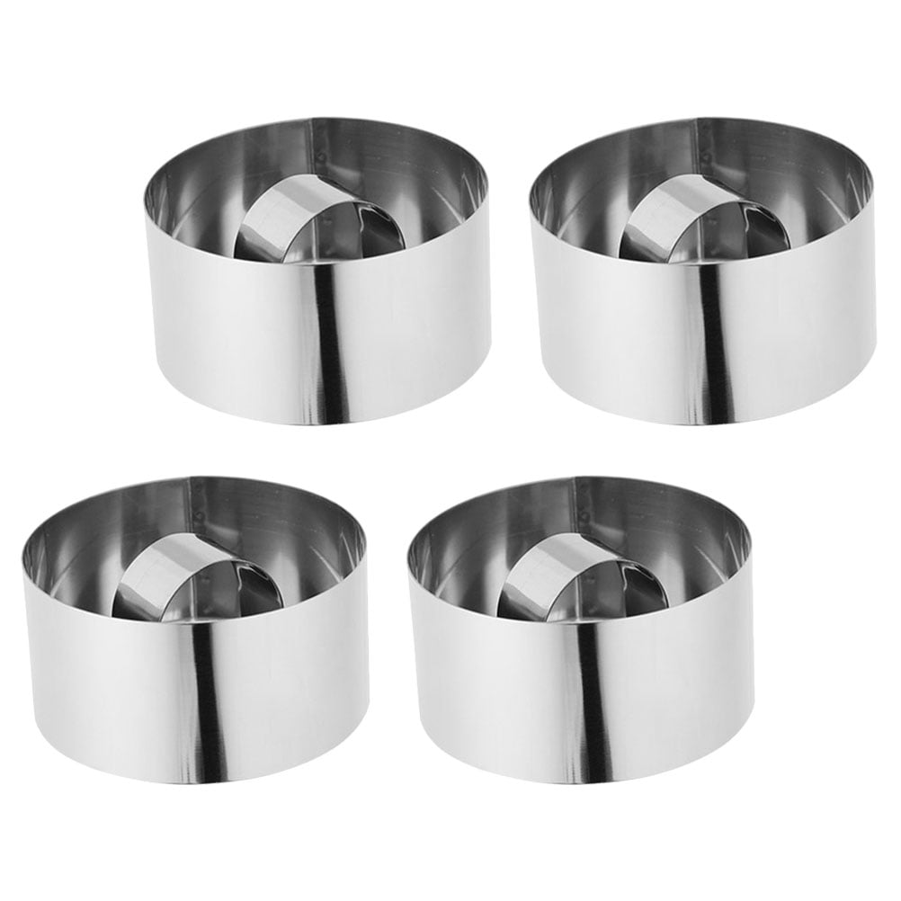 4Pcs Mousse Ring Molds Cake Cutters Bread Baking Molds Cake Baking ...