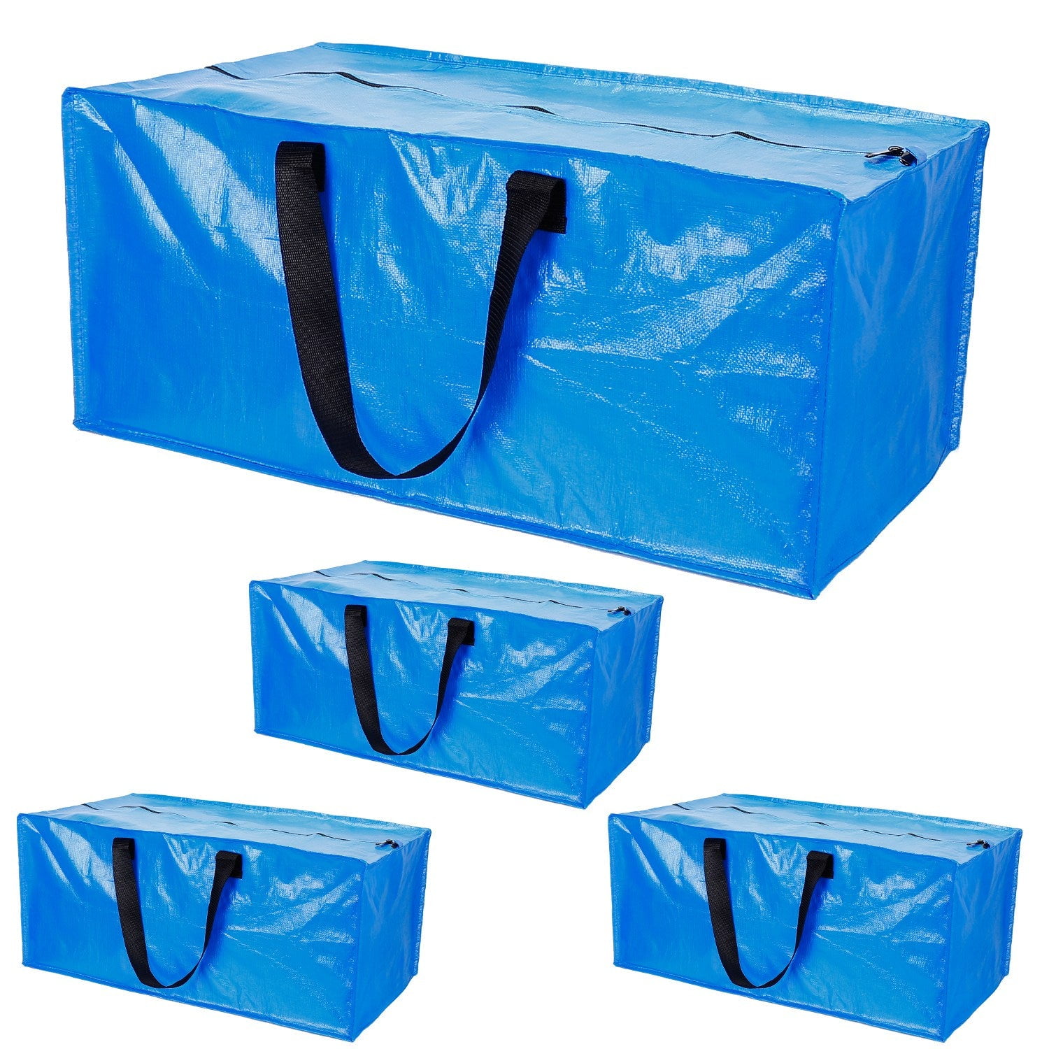 4Pcs Moving Bags Heavy Duty Container Reusable Plastic Totes - Walmart.com