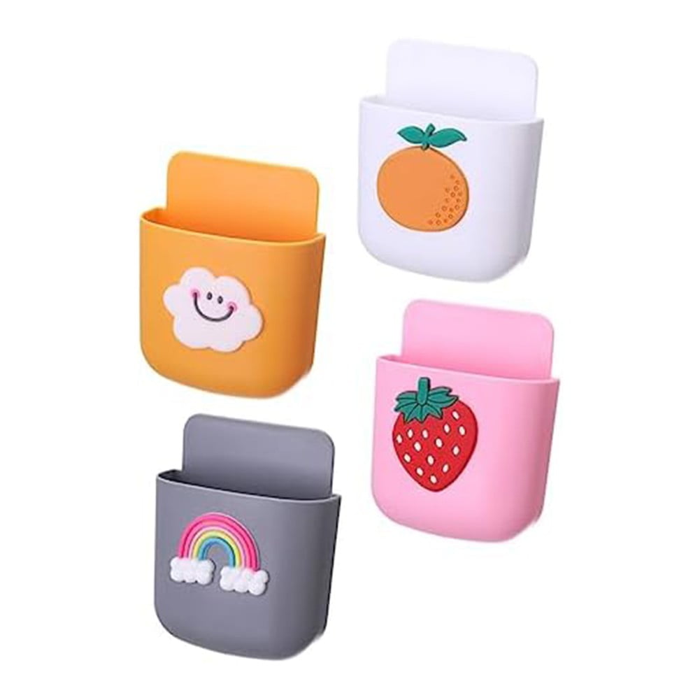 4Pcs Multi-Functional Wall Mount For Plastic Stand Telephone Storage ...