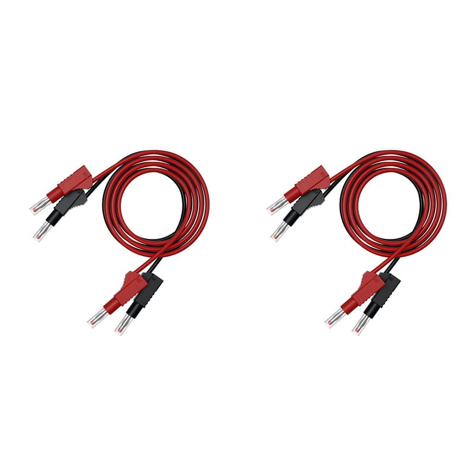 4Pcs Multi-Meter Test Leads Cable Jumper Wire Line Security 4mm Banana ...