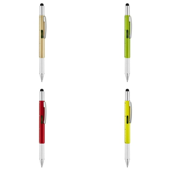 4Pcs Multi Tool Pen Set, Multitool Pens 6 in 1 Multi-tool Pen Set for ...