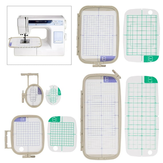 4Pcs Multi-size Embroidery Hoop Set, Plastic Adjustable Frame Precise ...