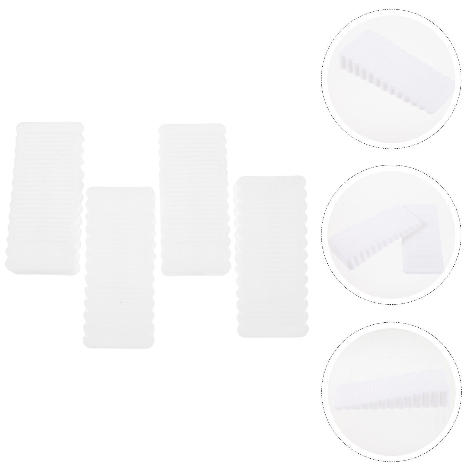PENIKOKO White Rubber Furniture Leveling Shims for Stabilization and ...