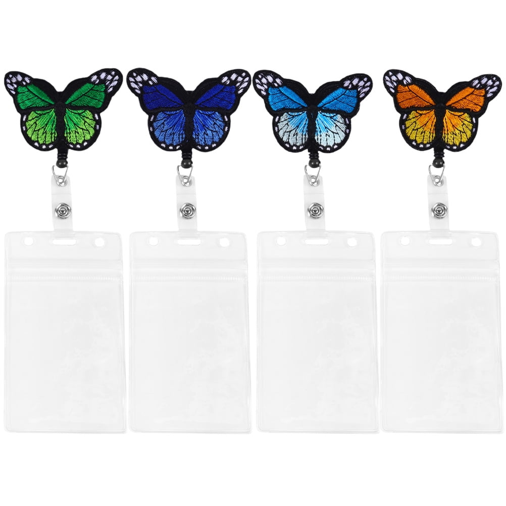 4Pcs Name Badge Holders Nurse Badge Buckles Multi-function ID Card ...