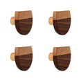 4Pcs Natural Sturdy Wood Cabinet Pulls Florals Shape Handles Accessory ...