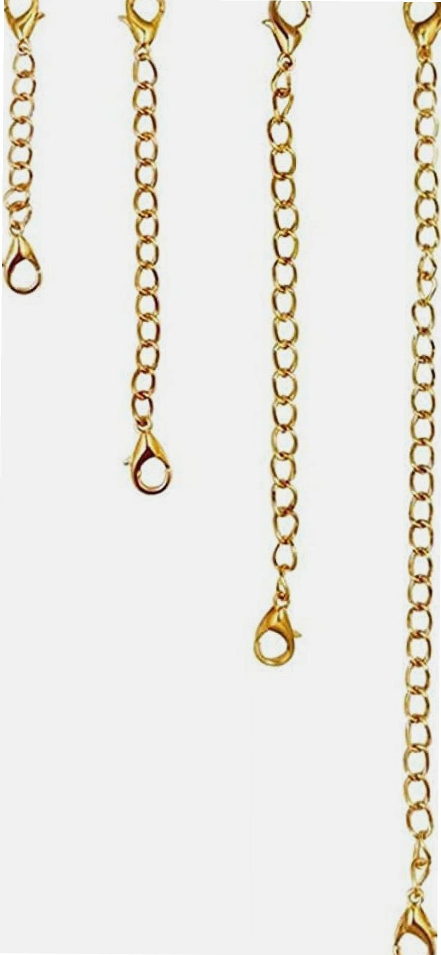 4Pcs Necklace Extenders Bracelet Extender Chain Extension Double ...