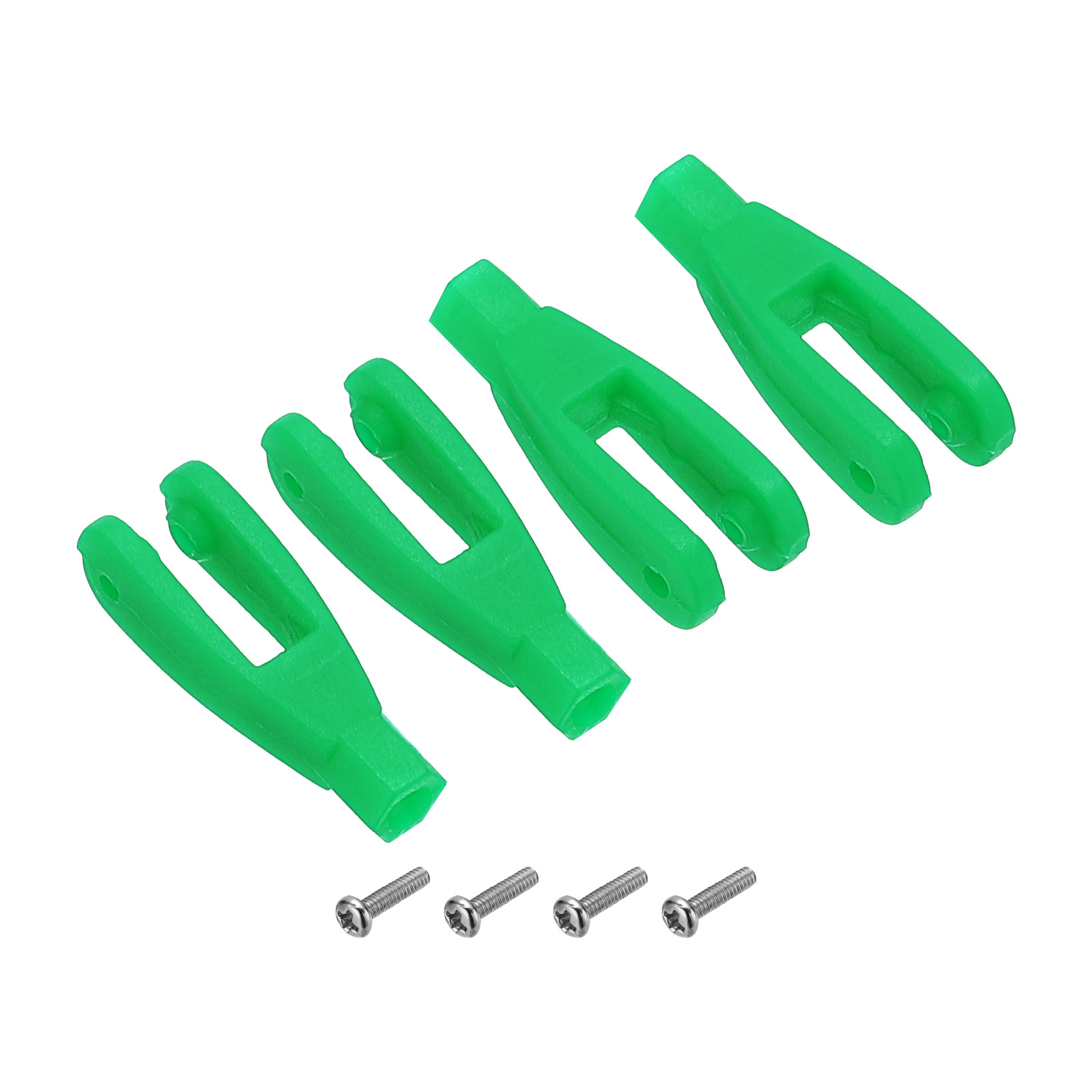 4Pcs Nylon Clevis M2 Thread Linkage End with Screws Fixing Wings for RC ...