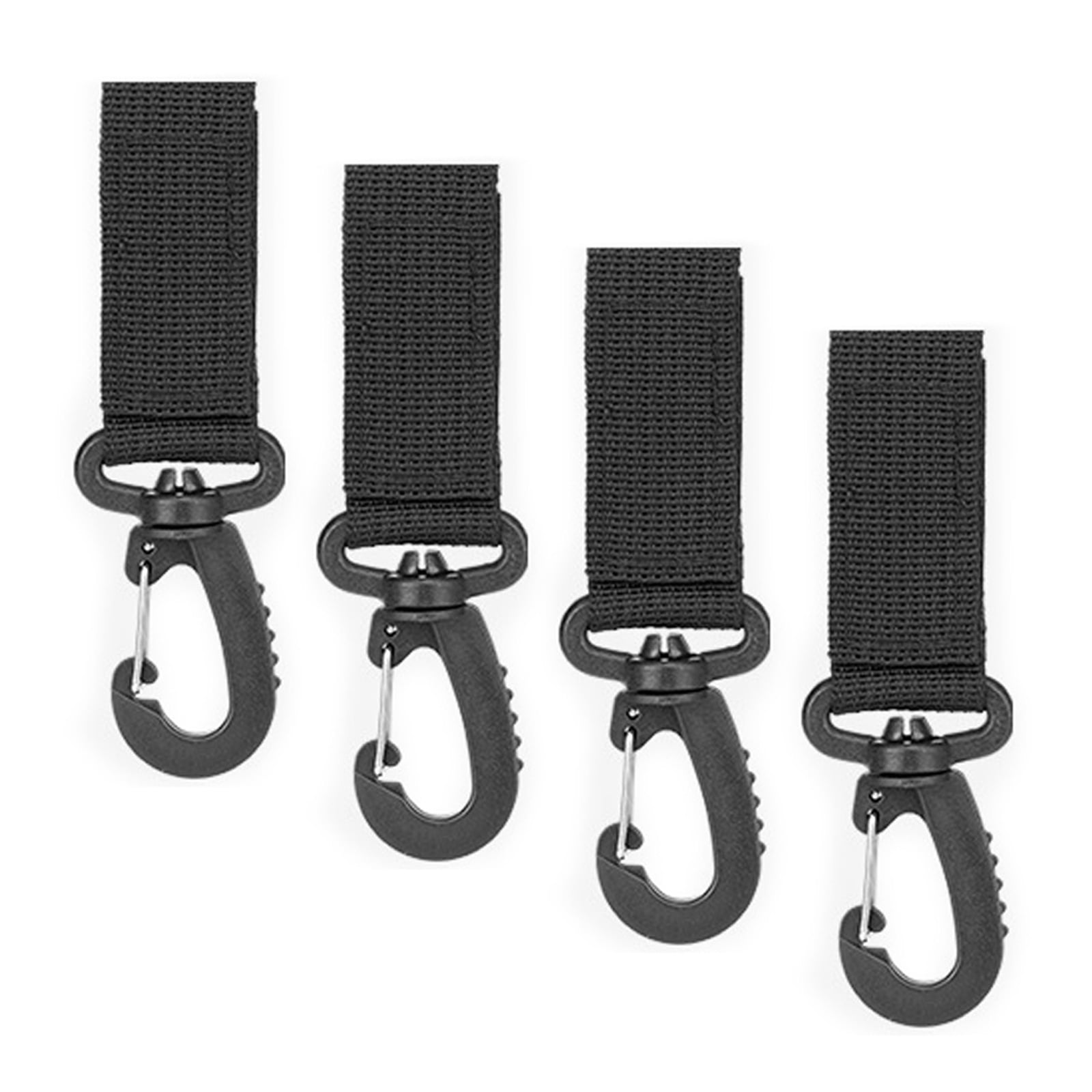 4Pcs Nylon Webbing Buckles Strap Clip Belt Carabiners Hook Belt Clip ...