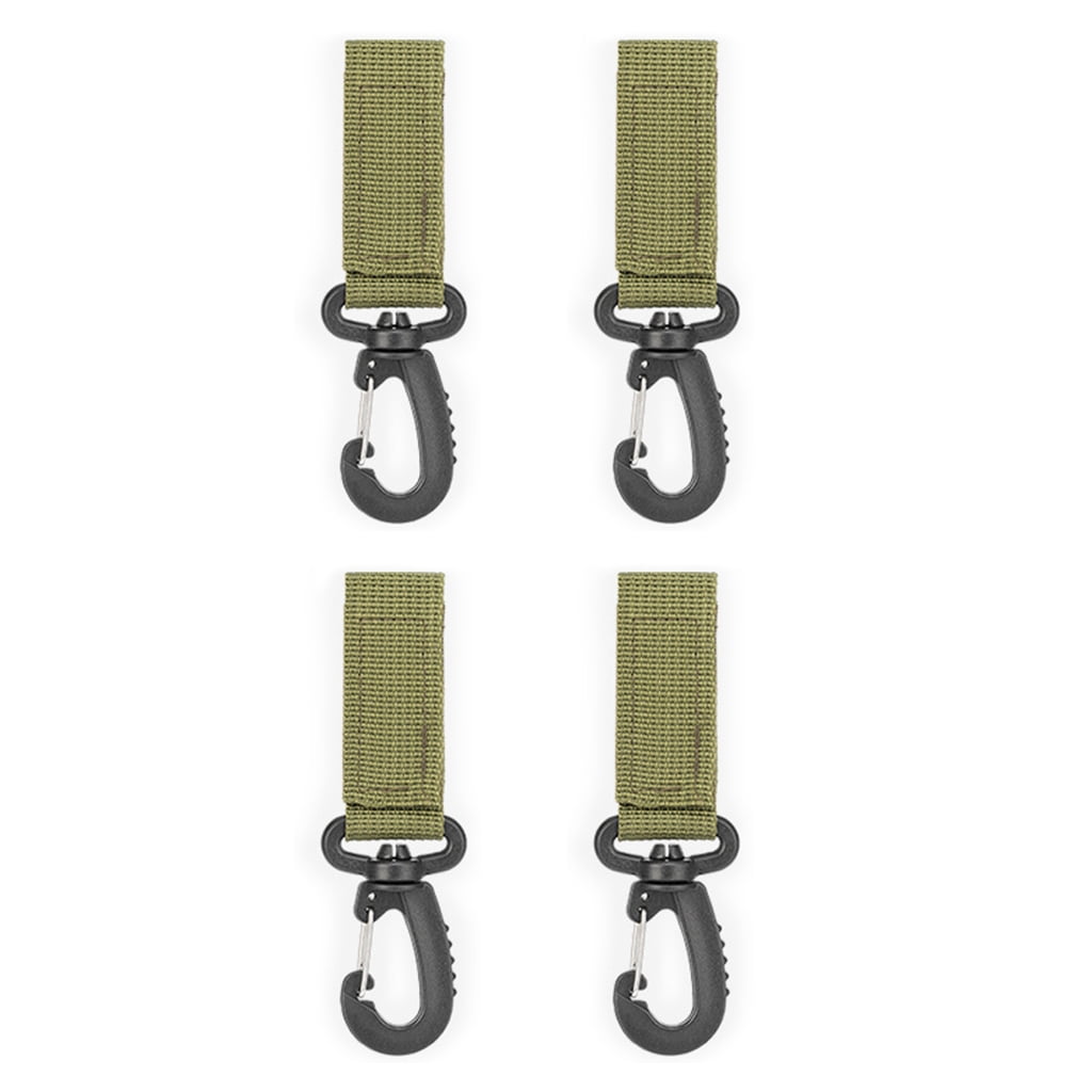 4Pcs Nylon Webbing Buckles Tactically Carabiner Belt Clip Buckles Strap Key Keeper - Walmart.com