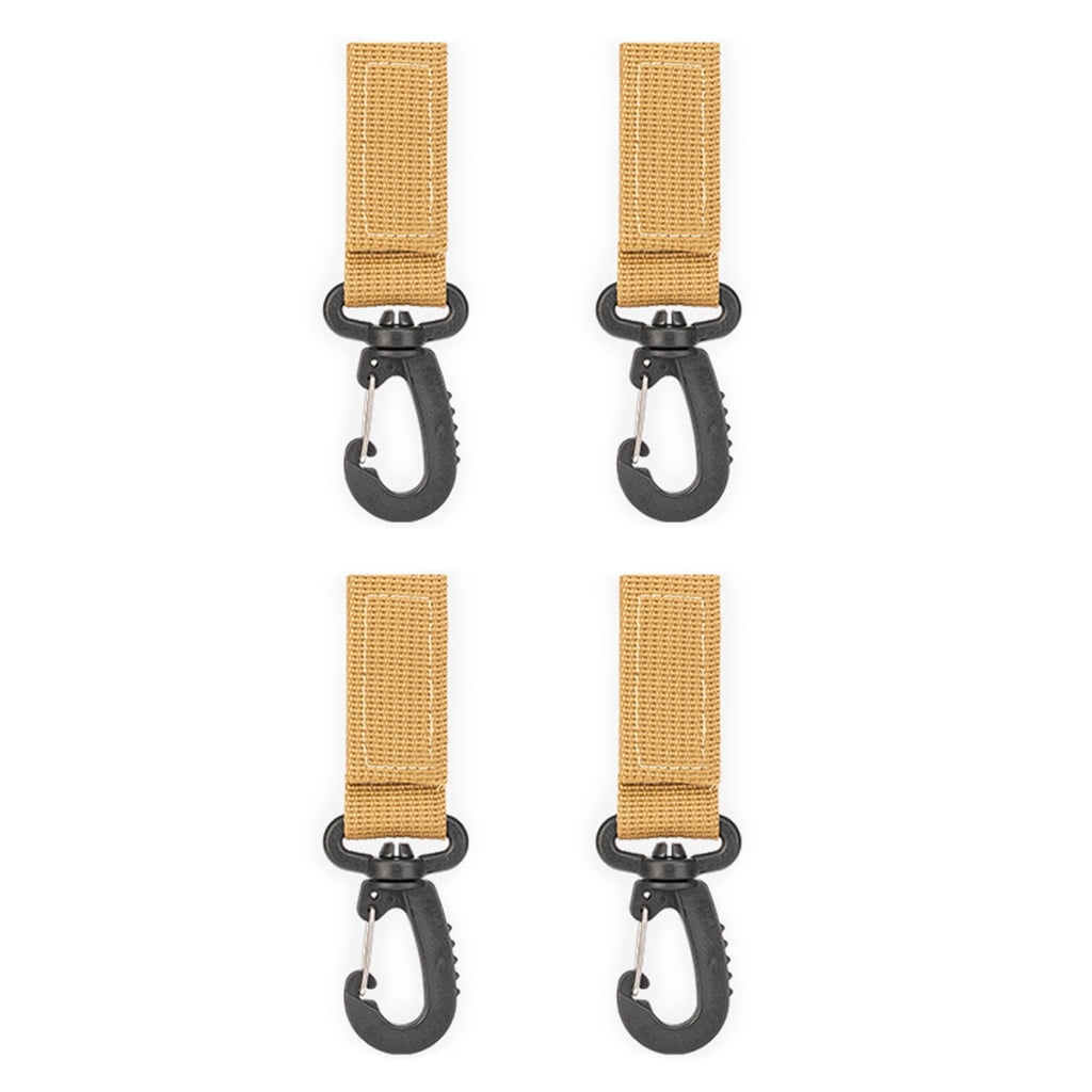 4Pcs Nylon Webbing Buckles Tactically Carabiner Belt Clip Buckles Strap ...