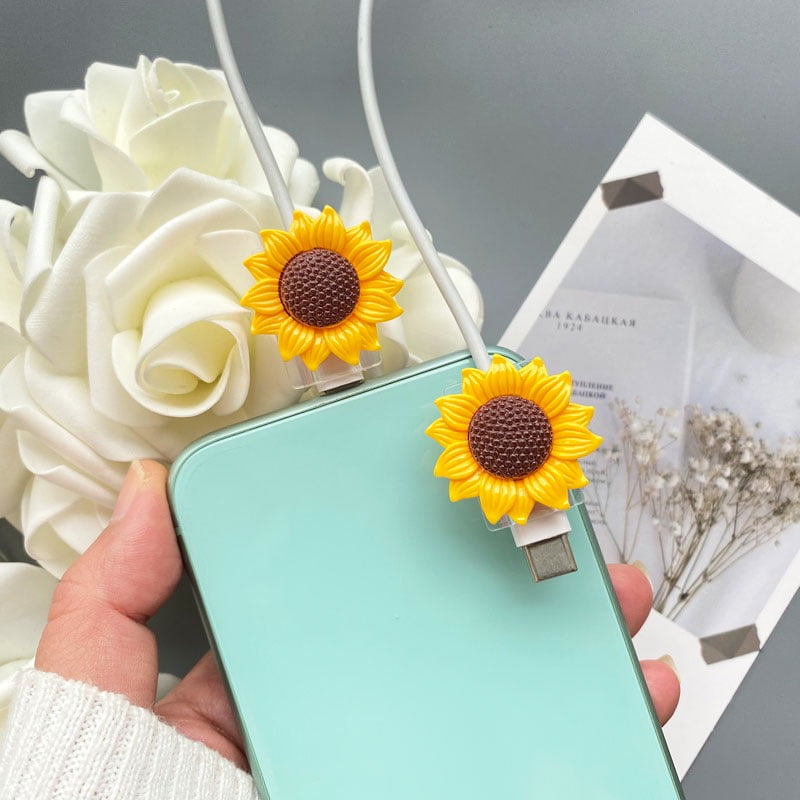 4Pcs Of Cable Protector for Phone Charger, Cute Pattern Phone Cable ...