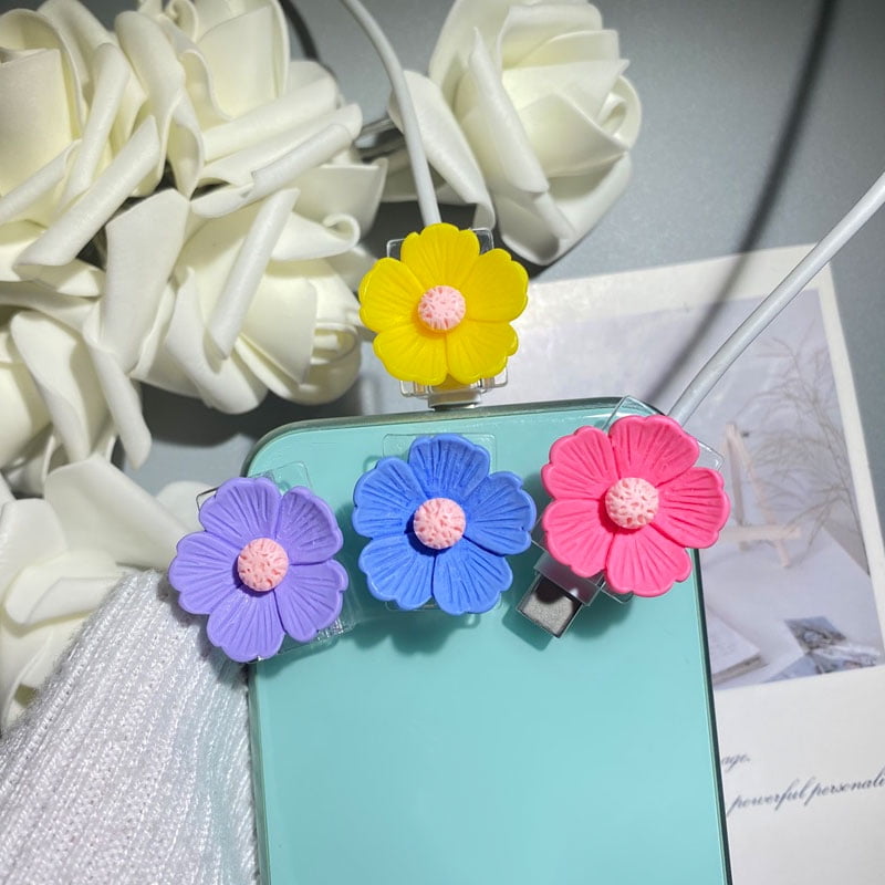 4Pcs Of Cable Protector for Phone Charger, Cute Pattern Phone Cable ...