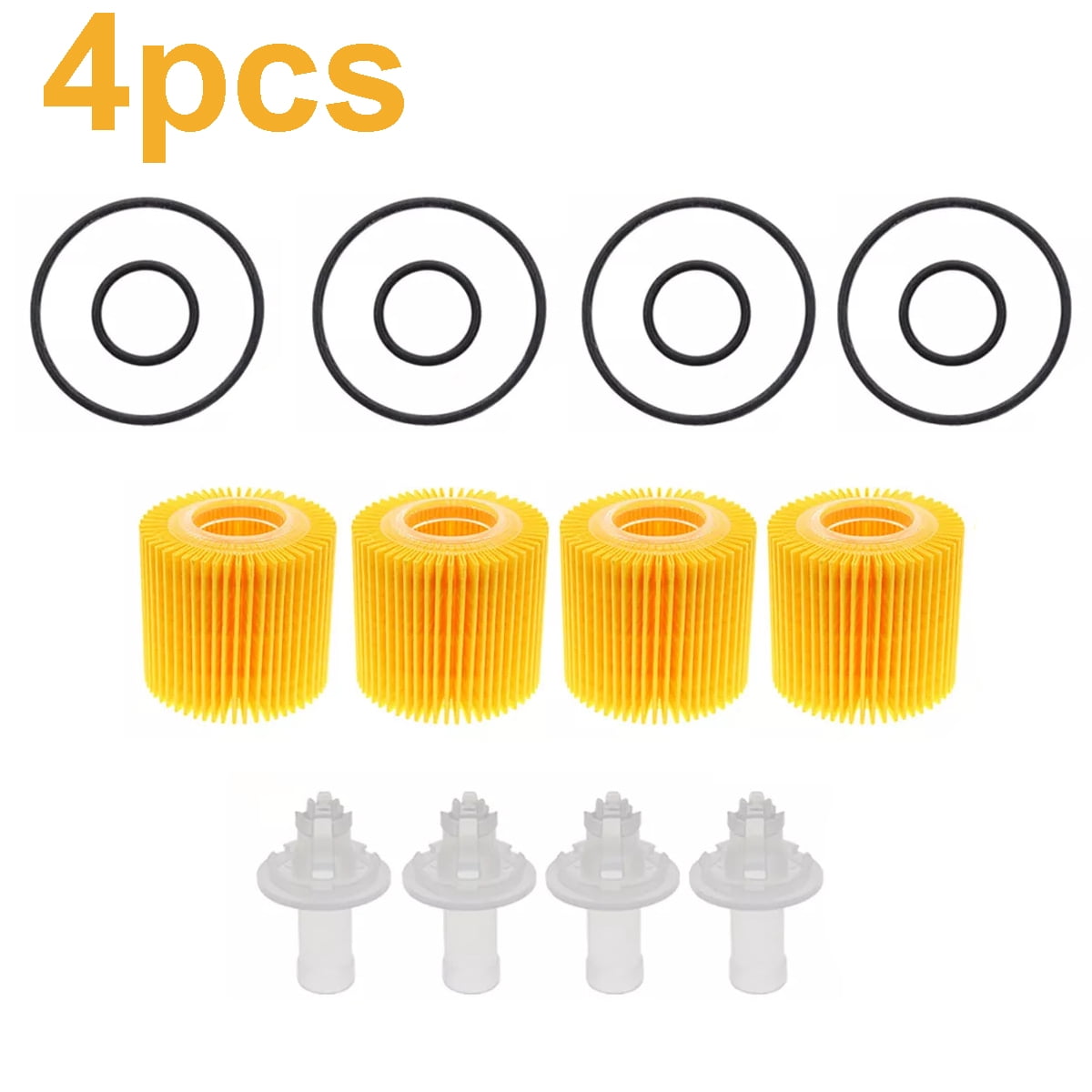 4Pcs Oil Filter 04152-YZZA6 Fits Toyota Corolla Prius Matrix Scion IM ...