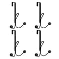 4Pcs Over Door Hooks Featuring Protective Sponge Inserts Fit Door 1.2 ...
