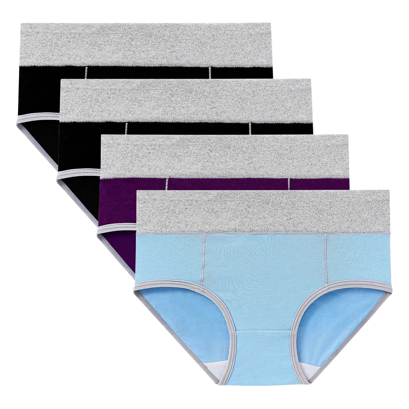 4Pcs Oversized Menstrual Leak Proof Underwear For Women Period Panties ...