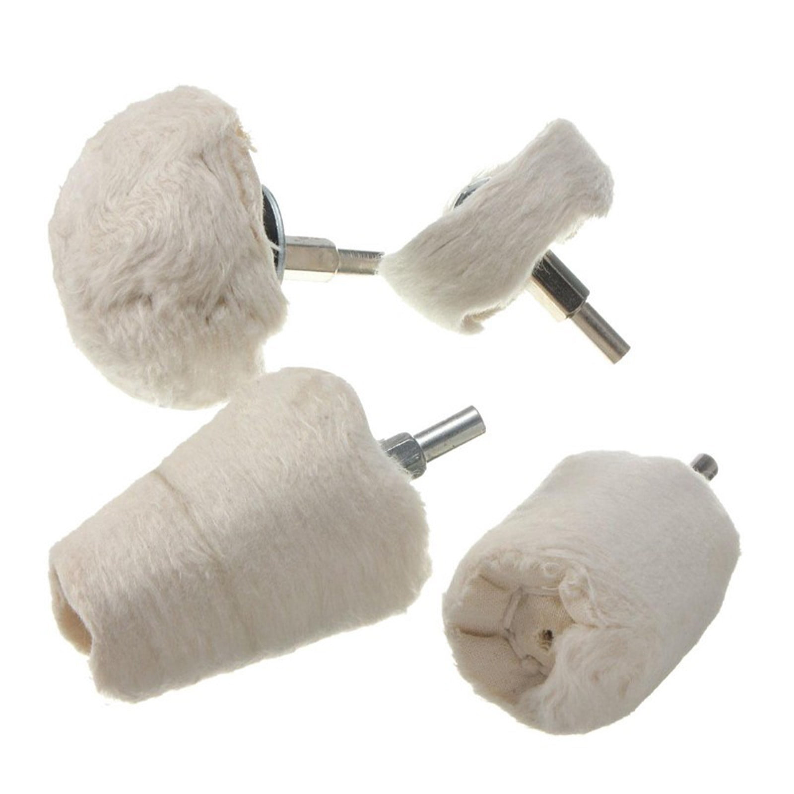 4PCS Pad Drill Polishing Buffing Mop Wheel Kit for Polisher Aluminum ...