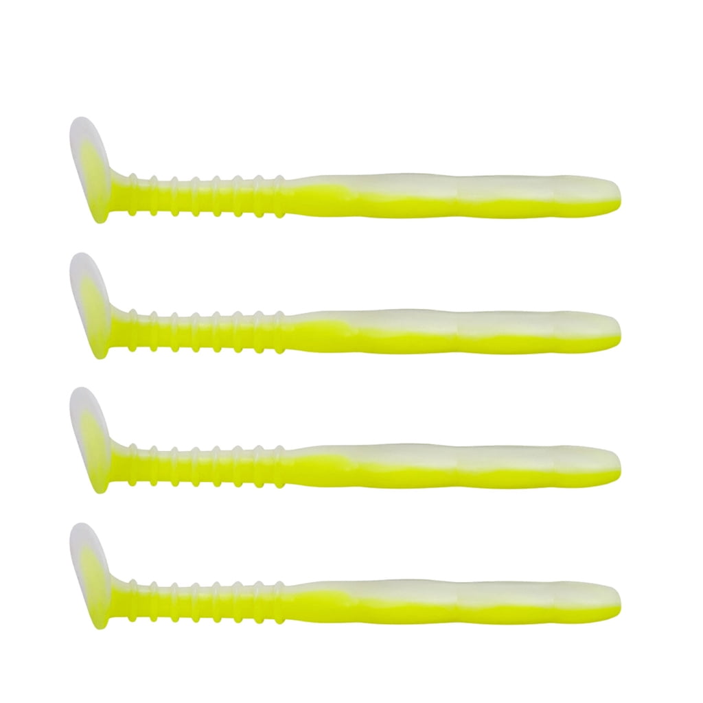 4Pcs Paddle Tail Swimbaits Lures T Tail Sinking Fishing Lures ...