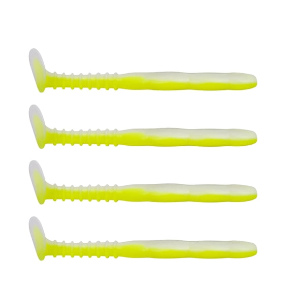 4Pcs Paddle Tail Swimbaits Lures T Tail Sinking Fishing Lures ...