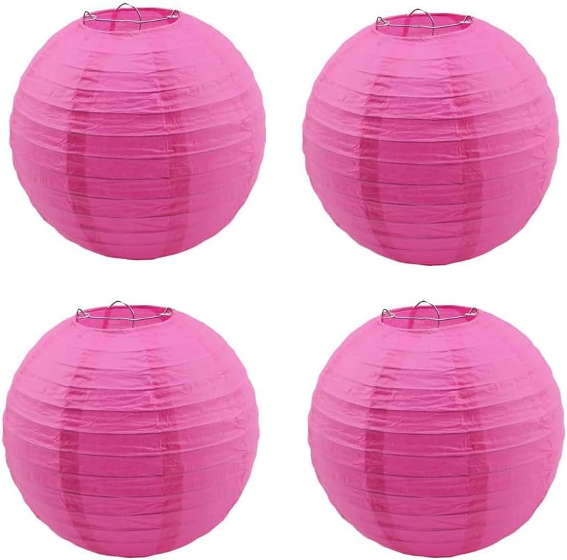 4Pcs Paper Lanterns Paper Lamp Shade Chinese Japanese Hanging Paper ...