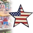 4Pcs Patriotic Wooden Star Decoration, Wood Star for 4Th of July Tray ...