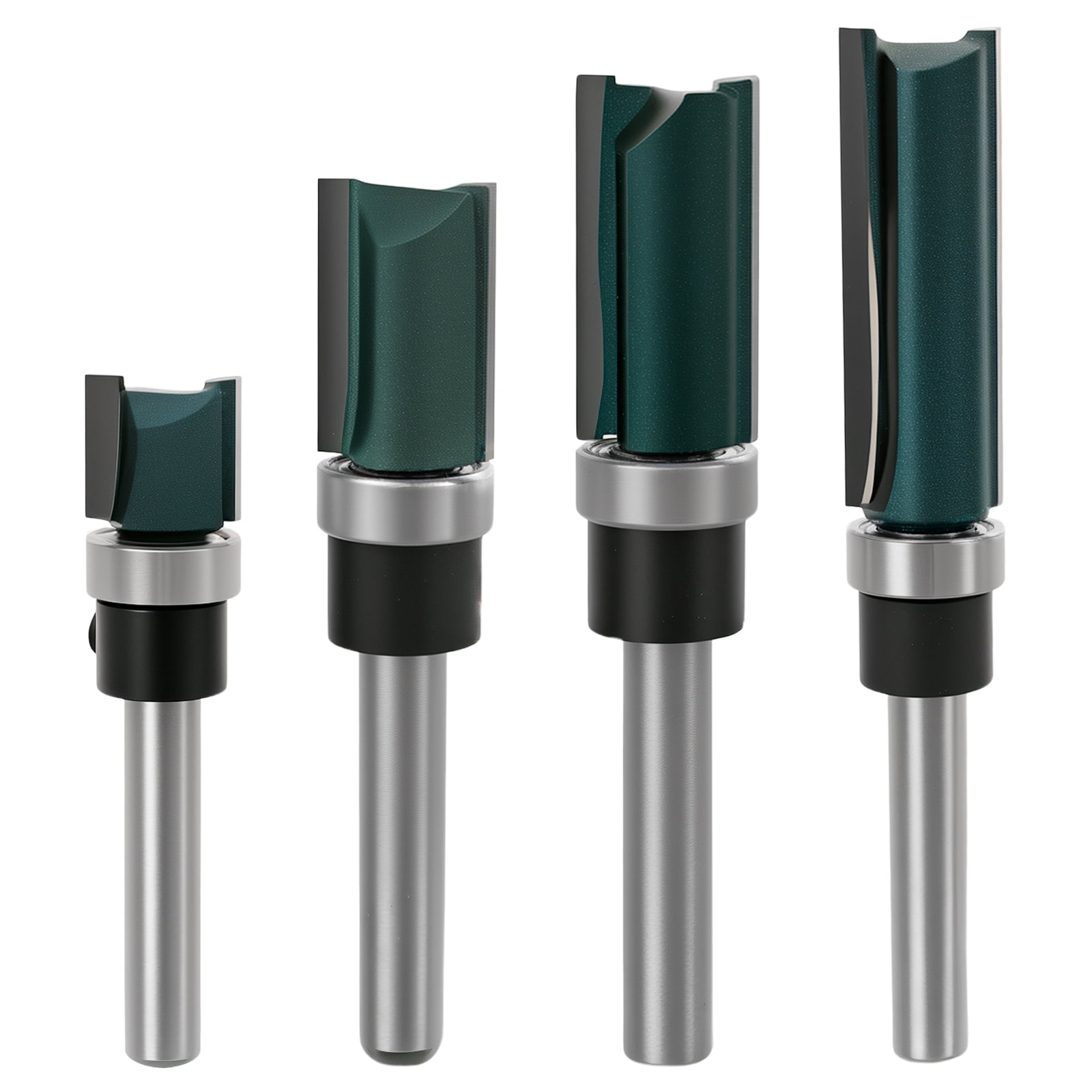 4Pcs Pattern Flush Trim Router Bit 1/4 Inch Heavy Duty Multipurpose ...