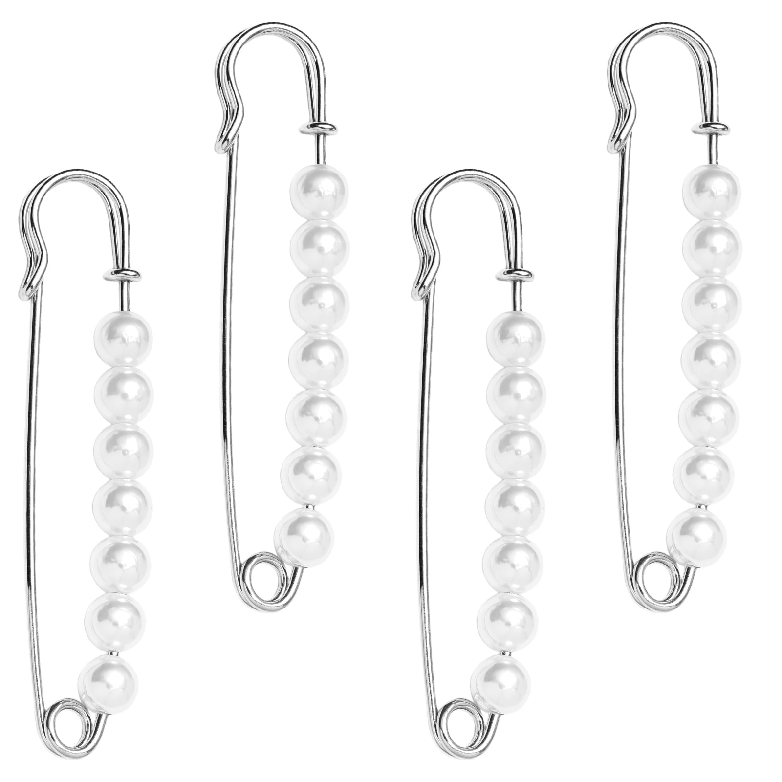 4Pcs Pearls Embellished Waist Tighteners Waistband Fasteners Pin For ...