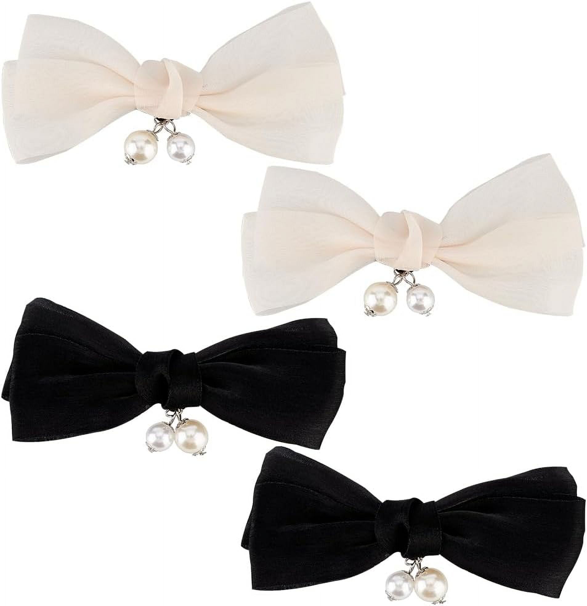 4Pcs Pearls Pendant Shoe Clips 1.8x4.5inch Imitation Pearl Detachable ...
