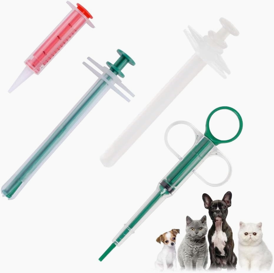 4Pcs Pet Pill Plunger Popper for Small Cats Dogs Pill Gun Dispenser ...