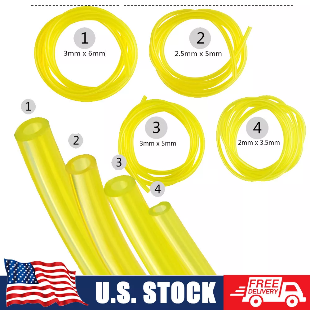 4Pcs Petrol Gas Fuel Line Hoses Tubing 0.08" 1/8" 3/32" For Blowers ...