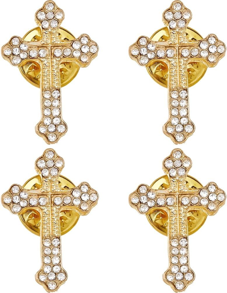 4Pcs Pin Rhinestones Lapel Pin Sparkling Brooch Pins Alloy Brooches ...