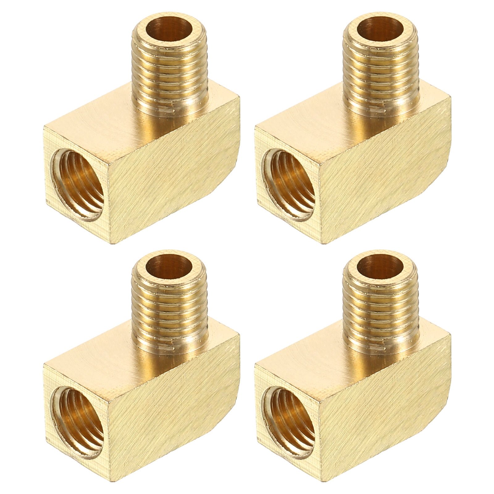 4Pcs Pipe Fitting 90 Degree Barstock Street Elbow M8 Male x M8 Female ...