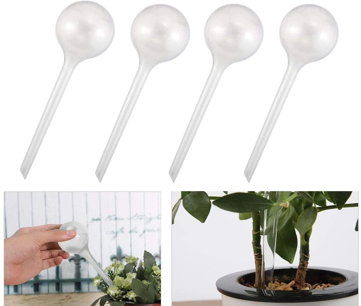 4Pcs Plant Watering Bulbs, Automatic Self-Watering Globes Plastic Balls ...