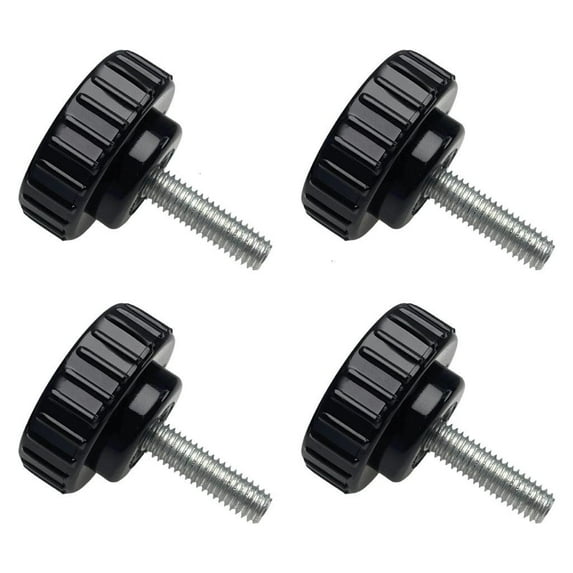 4Pcs Plastic 6mm Thumb Screw Knob Round Head Handle Hand Screw Knurled ...