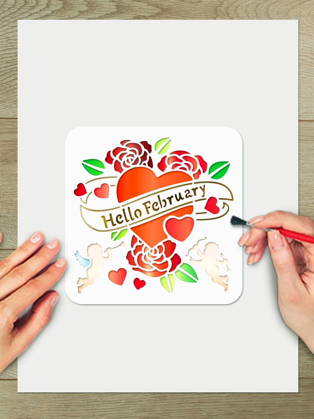 4Pcs Plastic Drawing Painting Stencils Templates for Painting on ...