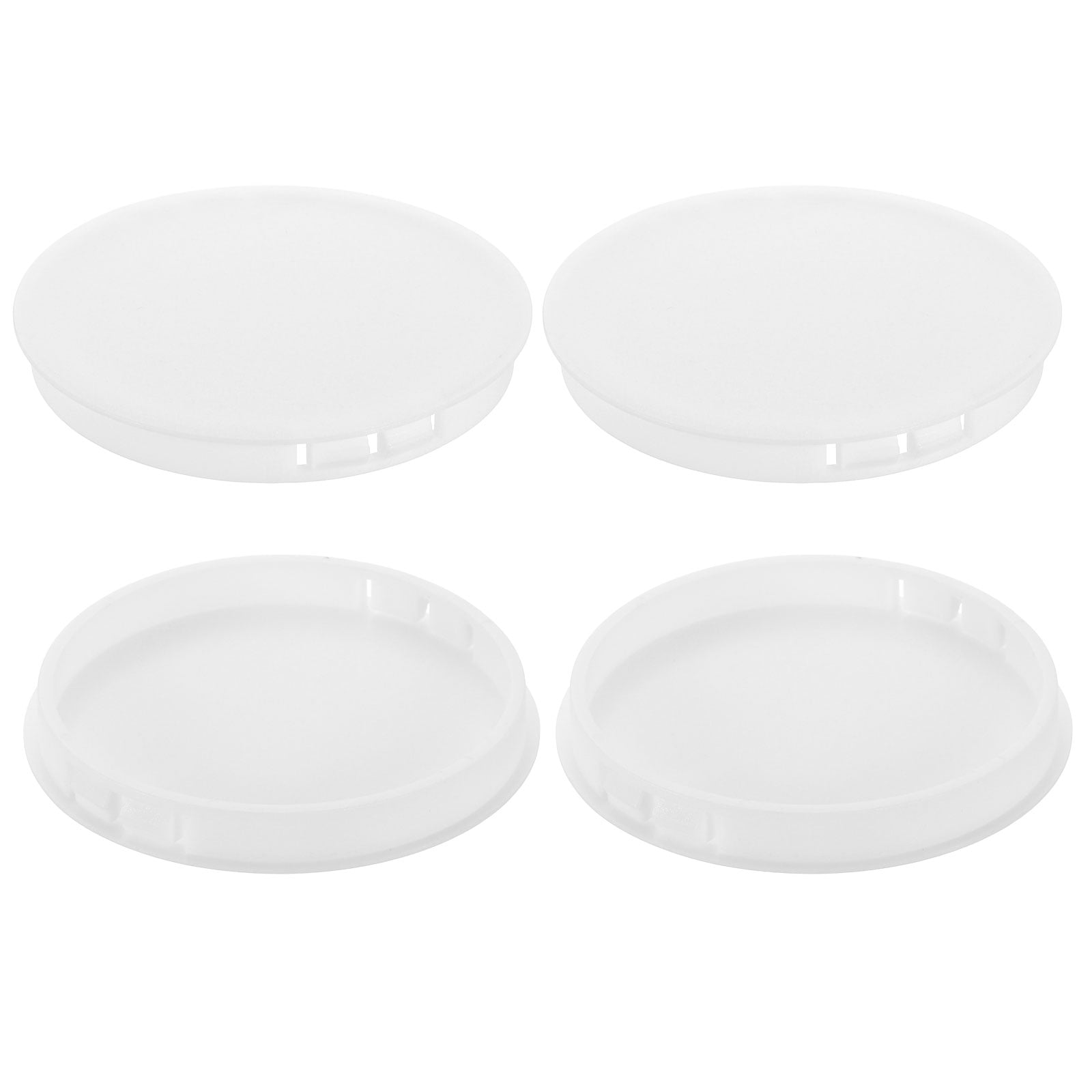 4Pcs Plastic Hole Plugs, 80mm(3-18") Flush Type Panel Plugs, Round Snap ...