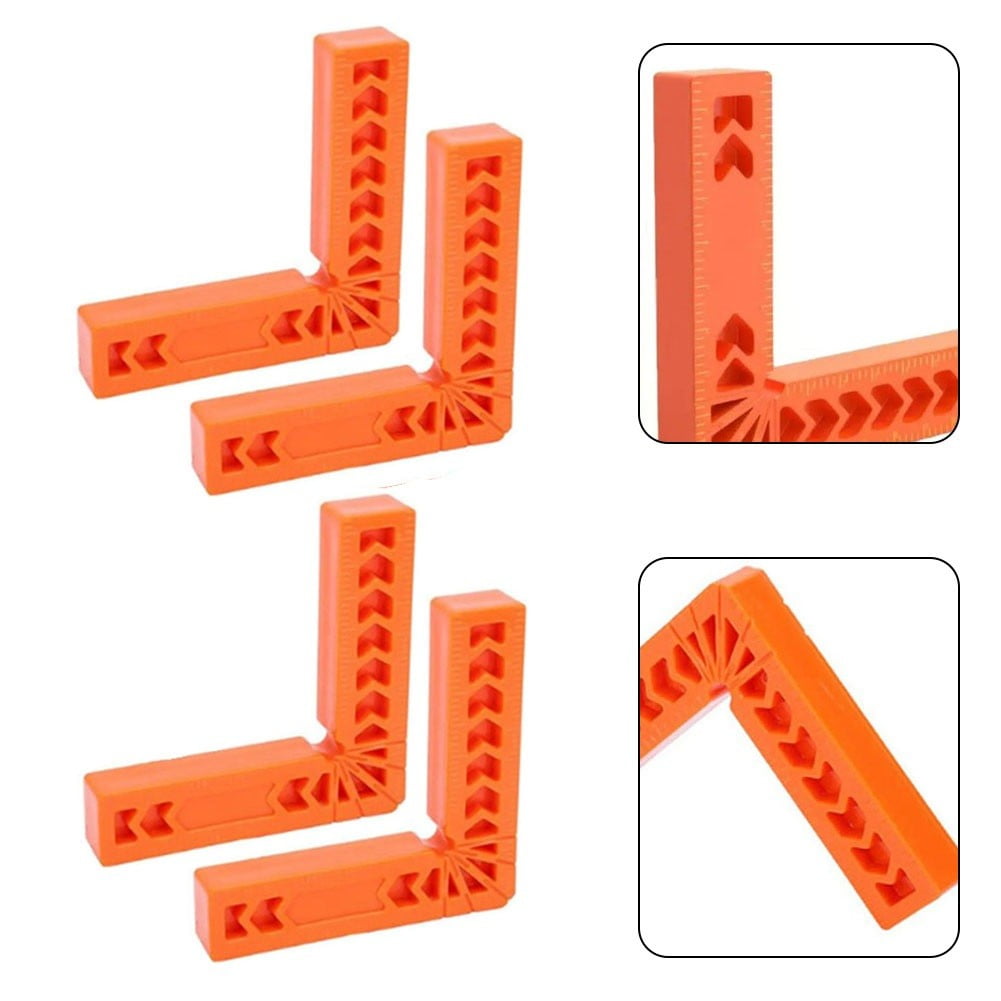 4Pcs Plastic Right Angle Ruler Holder 90 Degree Auxiliary Positioner ...