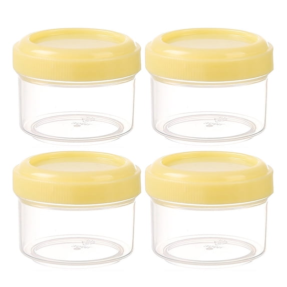 4Pcs Plastic Spice Jars,Transparent Seasoning Jar with Lids,35ml ...