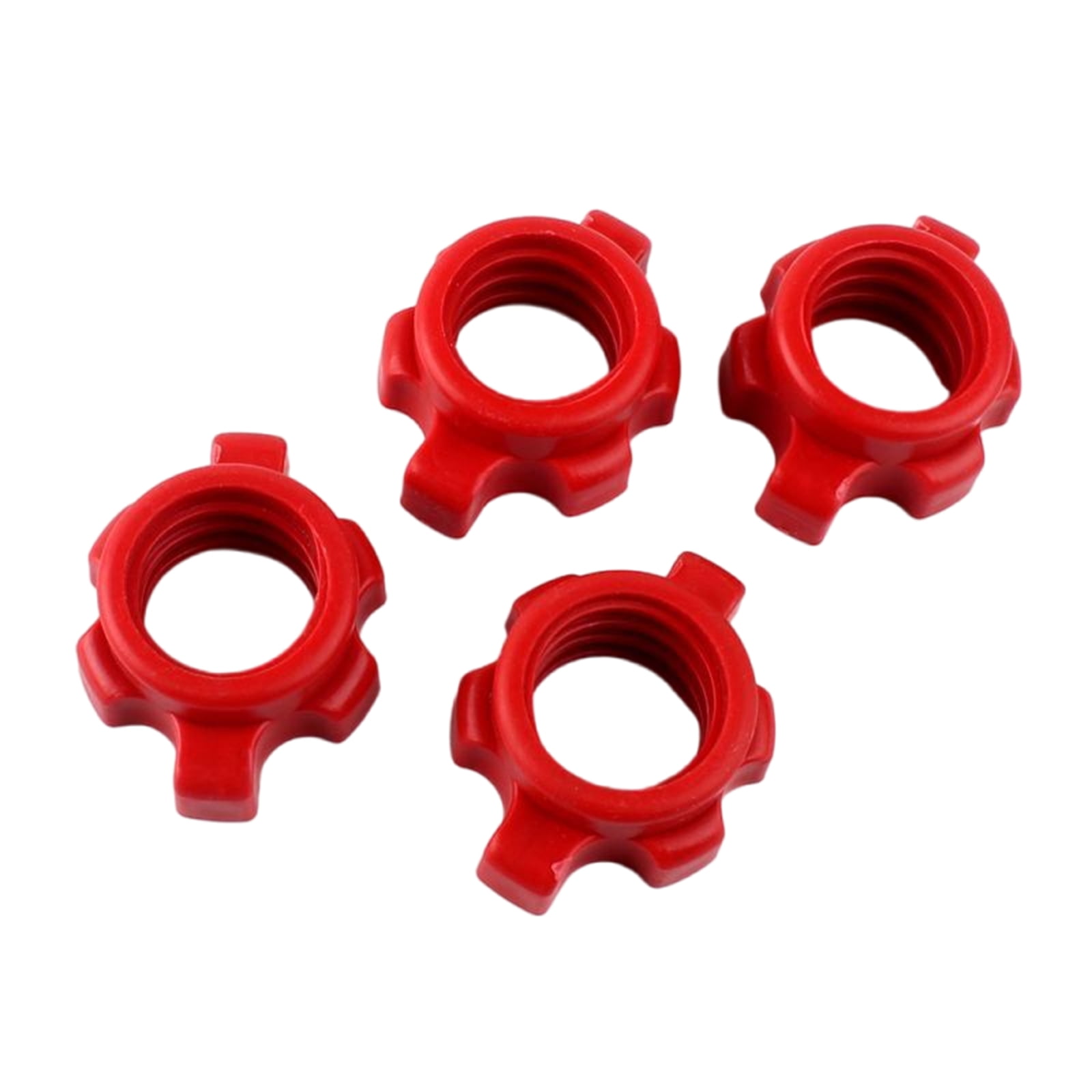 4Pcs Plastic Spinlock Collars Dumbbell Rod Nut Standard Barbell Screw ...