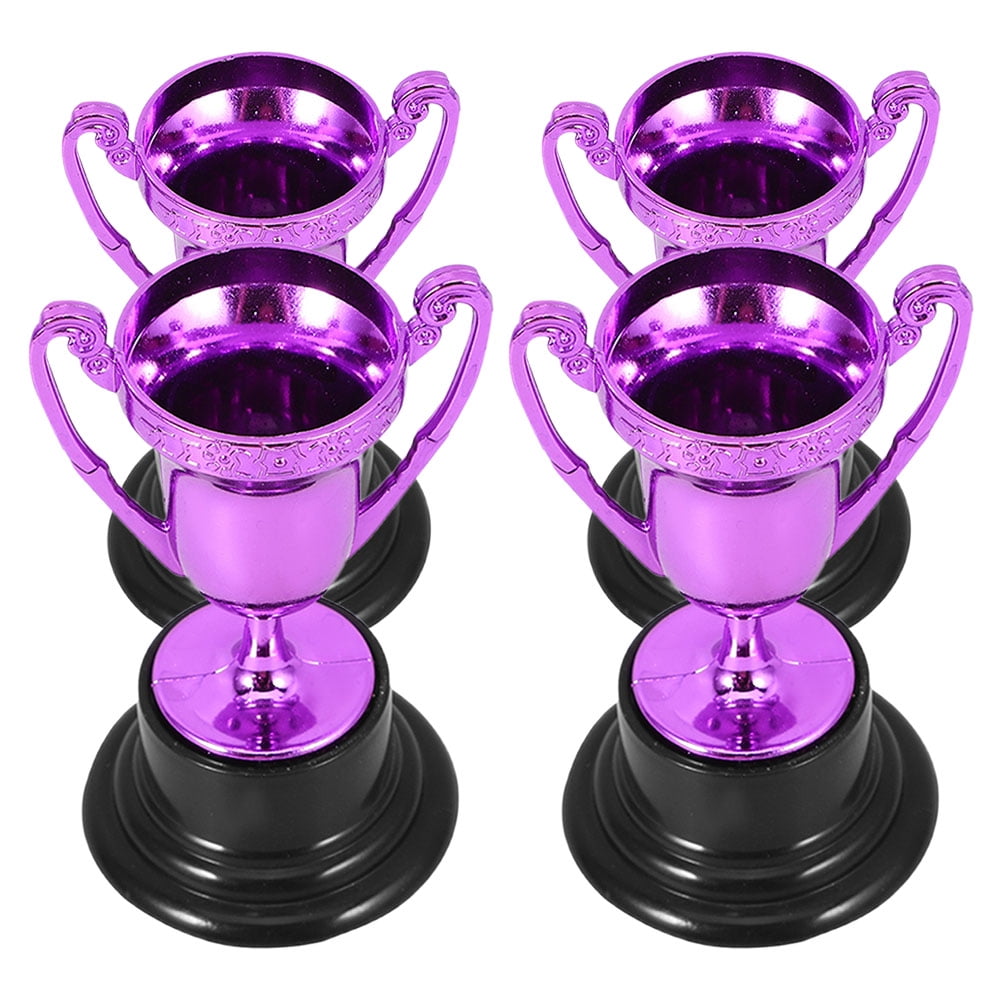 4Pcs Plastic Trophy Toy Winner Trophy Prop Competition Trophy Party ...