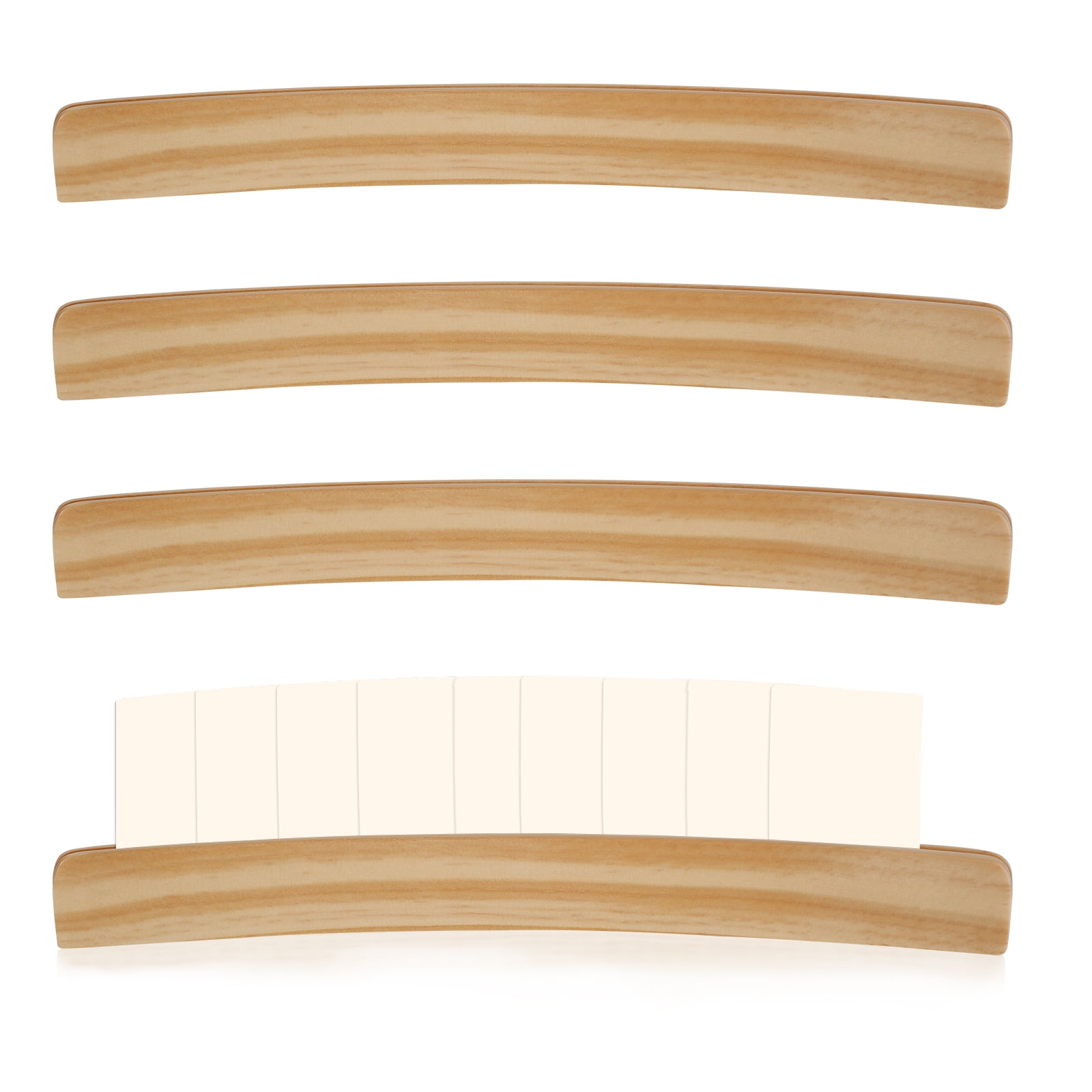 4Pcs Playing Card Holder Curved Playing Card Rack Holder Wood Playing ...